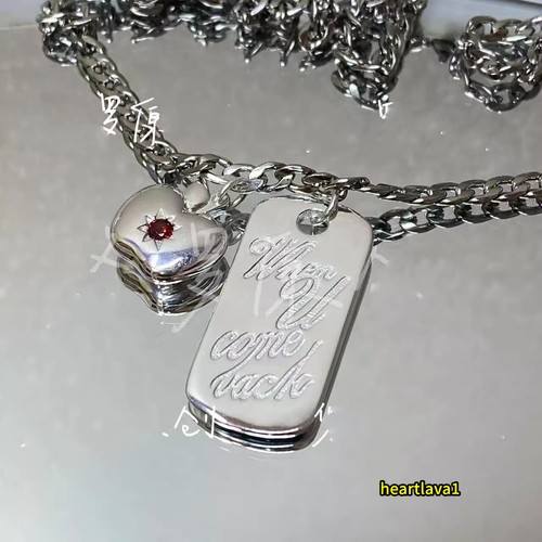 Love and Deepspace Caleb Necklace Pendant 925 Silver Necklace Cosplay ...