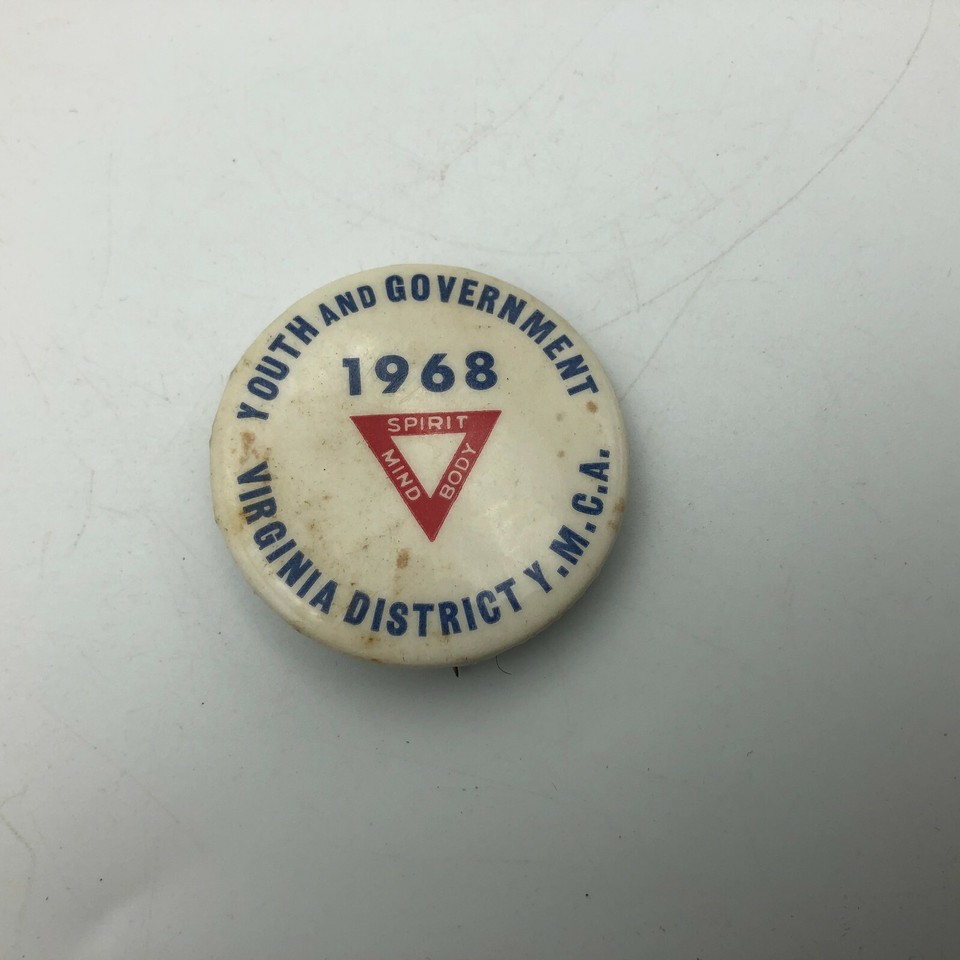 YMCA Virginia Pinback Youth + Government Button Pin Sommer Badge ...