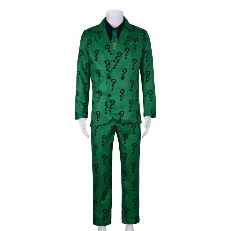 Cosplay Gotham Knights Riddler Costume Halloween Carnival Suit ...