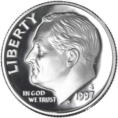 1997 S Proof Roosevelt Dime From Proof Set | eBay