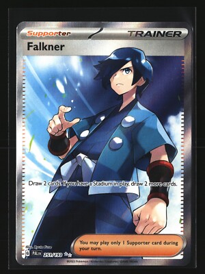 Pokemon FALKNER 251/193 Full Art Ultra (2023 SV Paldea Evolved) NM/Near ...