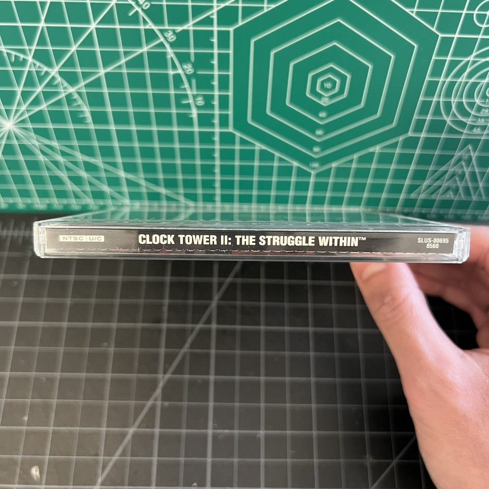 Clock Tower II 2 PS1 Complete CIB Manual (Manual torn, but all pieces ...