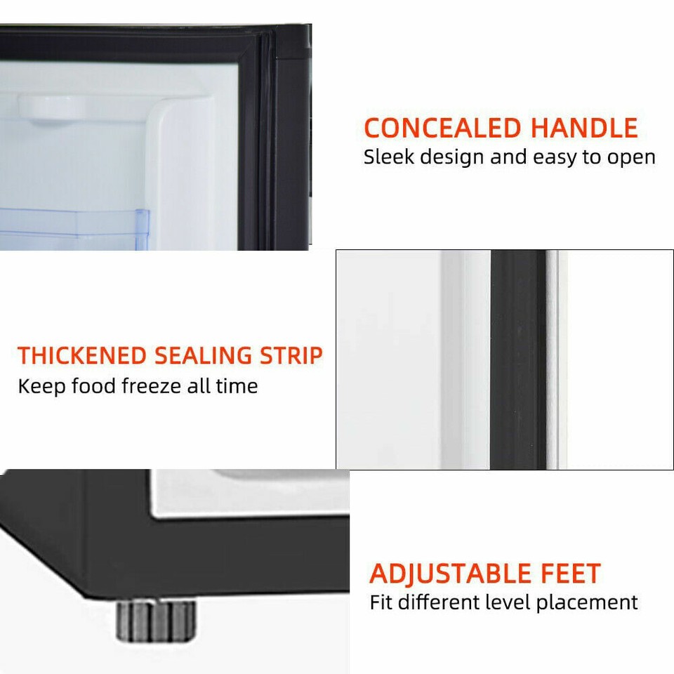 Propane Gas Fridge Freezer 12V/110V/LPG 3 Way Refrigerator Camping ...