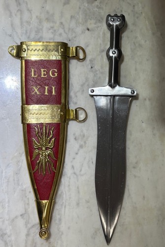 Roman Legionary LEGION LEGIO XII iron pugio dagger armor thunderbolt ...