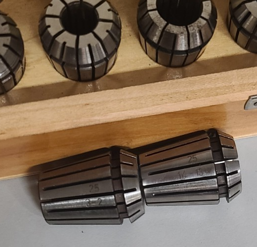 14 Pc ER25 Collet Set in Wood Box 2-16mm for Emco/Prazi Compact 5 Lathe ...