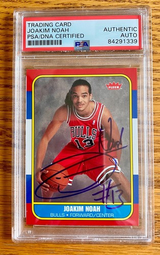 Joakim Noah 2007-08 Fleer 86-87 Rookies #151 Signed Rookie Card Auto ...