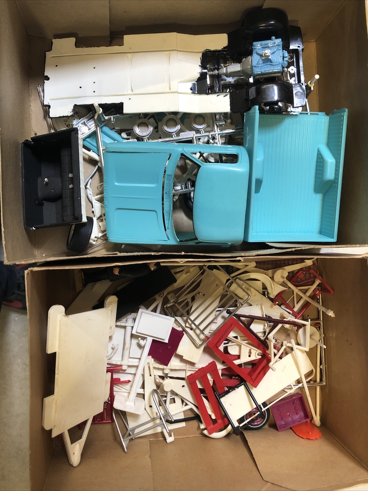 Lot of 6 Plus Built Car Model Kit Assorted Cars Plastic Vintage And ...