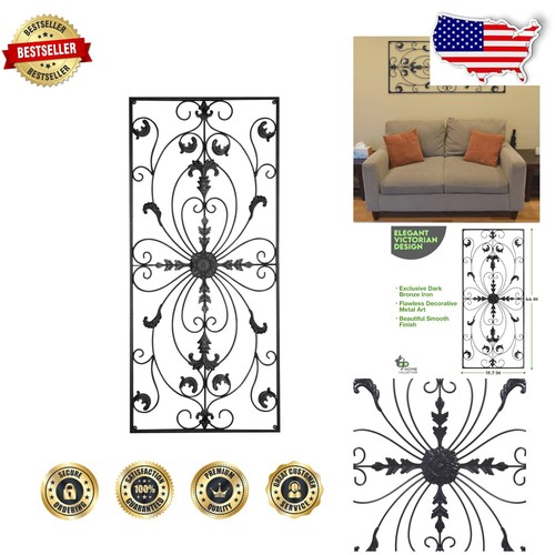 Victorian Style Metal Wall Art - Exquisite Black Decor for Living ...