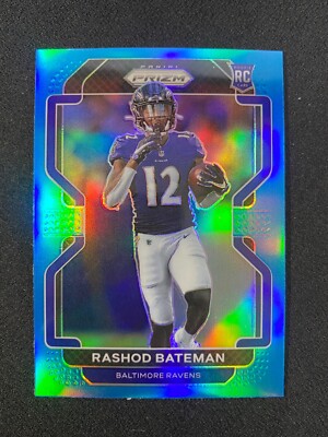 2021 NFL Panini Prizm Football Rashod Bateman #340 Light Blue RC Rookie ...