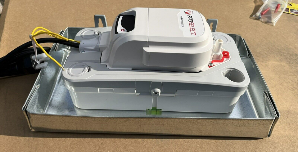 Condensate Pump Overflow Galvanized Metal Secondary Drain Pan A/C Heat ...