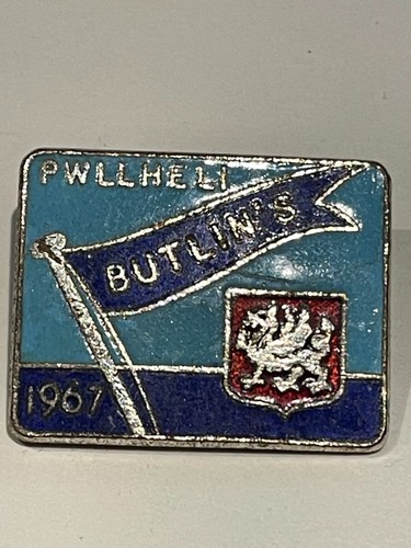 1967 VINTAGE BUTLINS PWLLHELI ENAMEL BADGE J.R GAUNT | eBay
