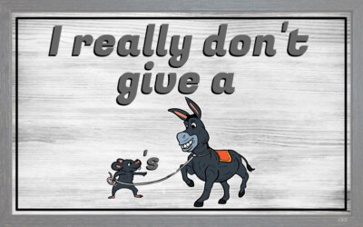 (A Rat's Ass) signs plaques Gift expression quote donkey mule mouse ...