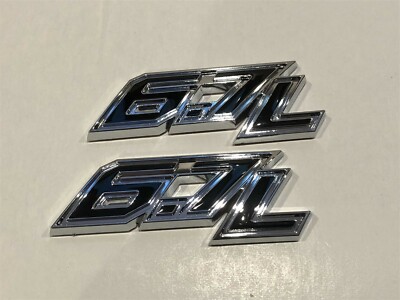 FORD 6.7L 6.7 POWER STROKE DIESEL TURBO DIESEL BODY EMBLEMS SET OF 2PCS ...