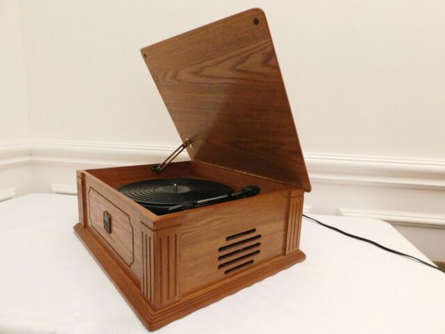 Thomas Pacconi Classics Vinyl Record Player Turntable Oak Case for sale ...