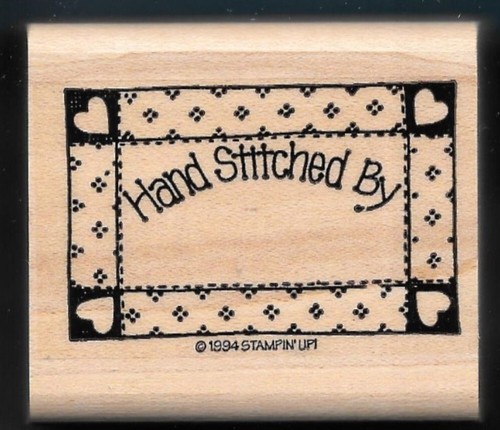 HAND STITCHED BY BUSINESS PRICE GIFT TAG Hand Made Stampin Up! NEW ...