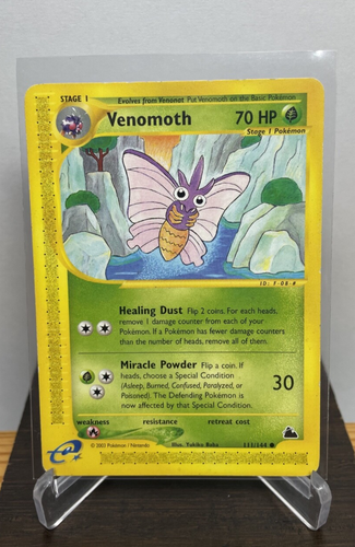 Venomoth 111/144 Pokemon Card - 2003 Skyridge Set - *Illustrated by ...