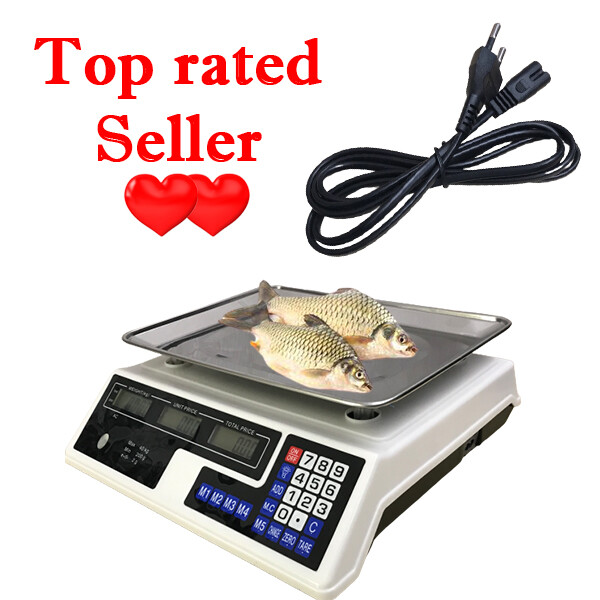 40kg Electronic Price Scale Digital Commercial Food Meat Weighting Shop ...