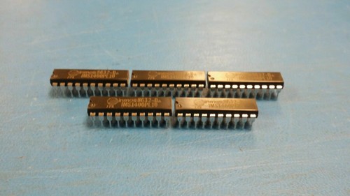 (5 PCS) IMS1400PL10 INMOS IC SRAM 16KX1 100ns MOS DIP 20PIN PLASTIC ...