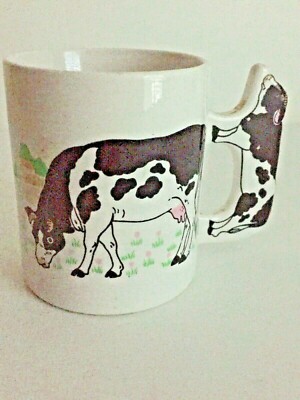 Cow mug with Cow Shaped Handle Ceramic Coffee Cup Picture of Cow ...