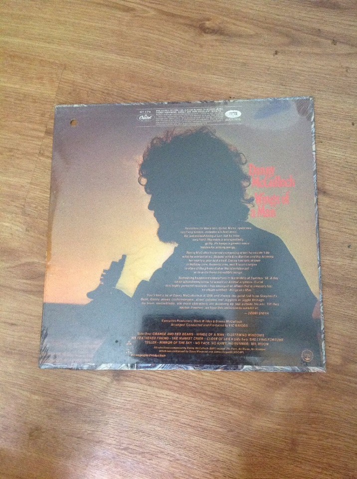 DANNY McCULLOCH Wings Of A Man 1969 US ORG SEALED LP The Animals Clean ...
