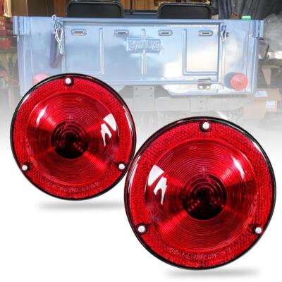 Fit Jeep Willys CJ3 CJ5 CJ6 Rear Combination Tail Light RED 1945-1975 ...