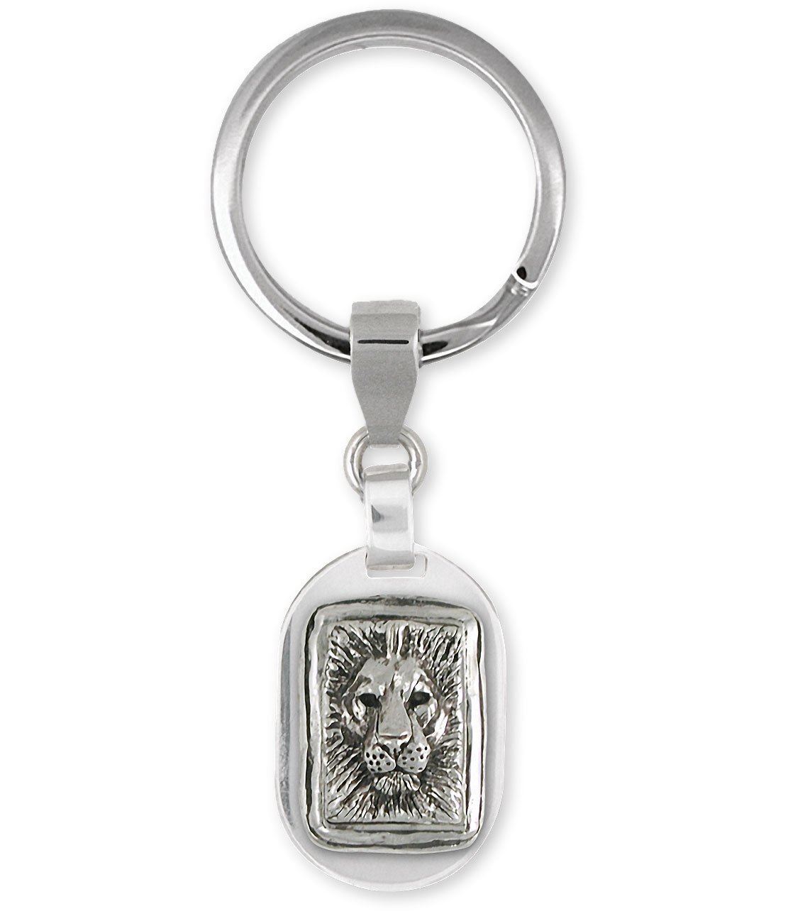 Lion Key Ring Jewelry Sterling Silver Handmade Lion Key Ring LION1-KRE ...