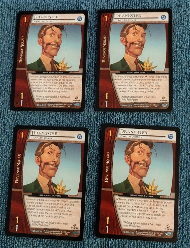 DC VS TCG DSM-082 Prankster - Oswald Loomis Uncommon x4 | eBay