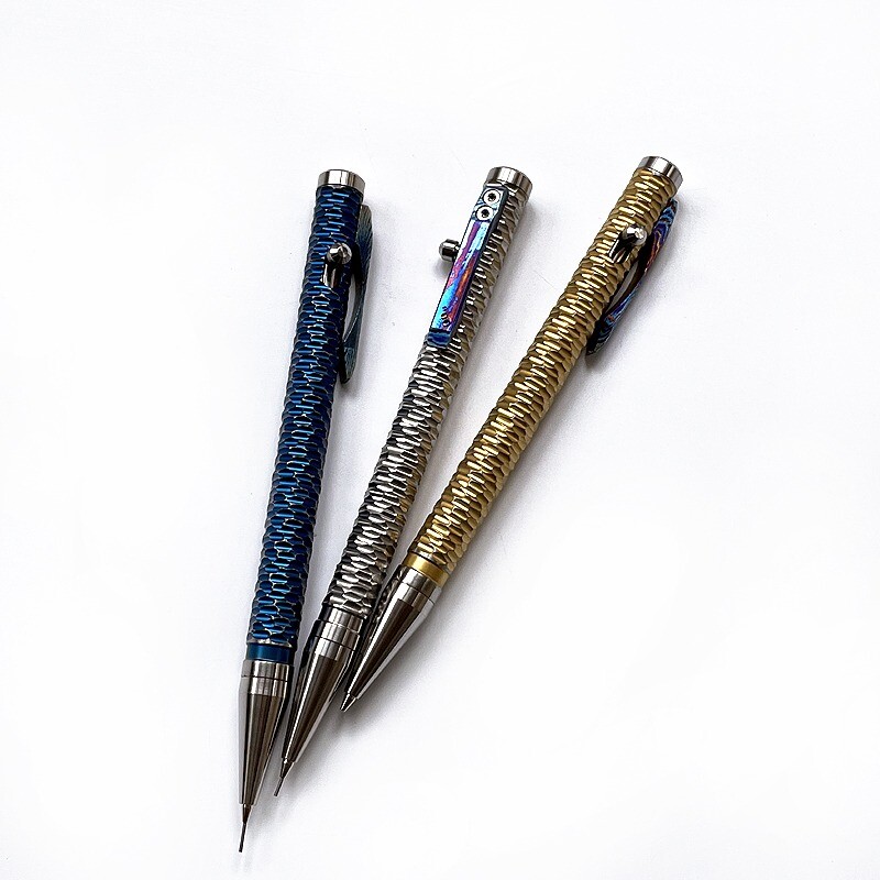 Titanium Mechanical Pencil Bolt Action 0.7mm Writing Drawing Pencil ...