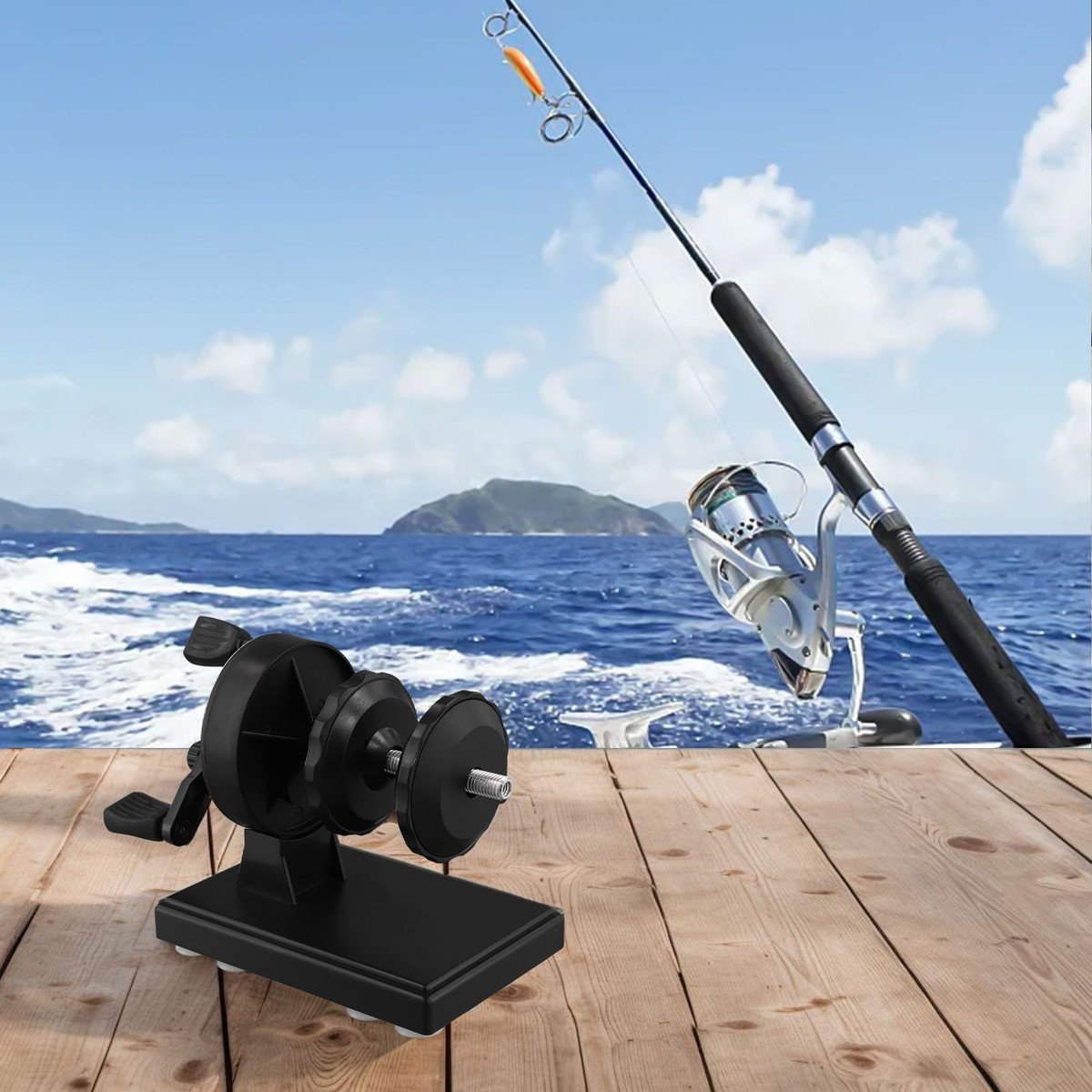 Reel Spooling Machine Electric Fishing Line Winder - Motorized Reel ...
