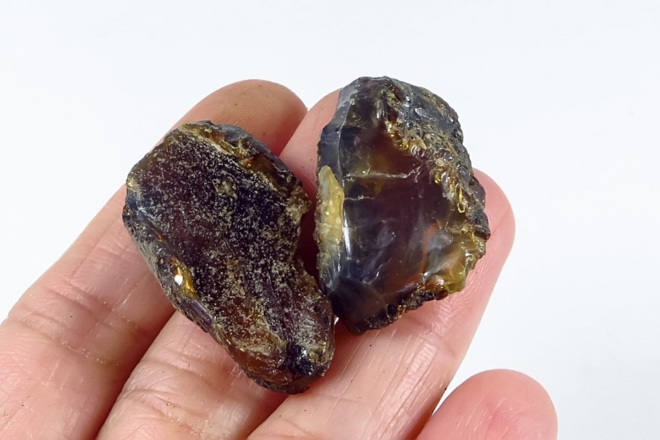 5.6g Natural Indonesian Blue Amber Copal Collection Rough Specimen ...