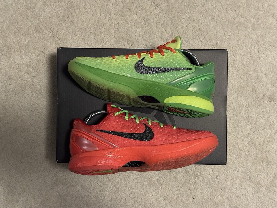 Nike Kobe 6 Protro Grinch + Reverse Grinch MISMATCH | eBay