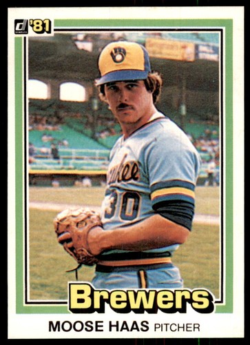 1981 Donruss Baseball Card Moose Haas Milwaukee Brewers #85 | eBay