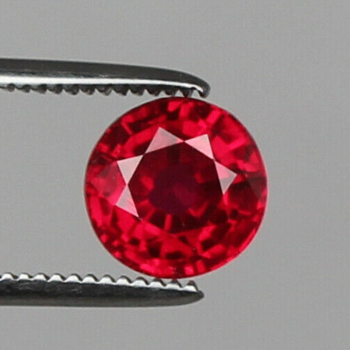 Burma Red Ruby 2.90 Ct. Natural Beautiful Round Faceted Cut Loose ...