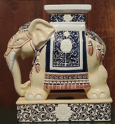 Elephant Side Table, or Planter Vintage Mid 20th Century Ceramic. | eBay