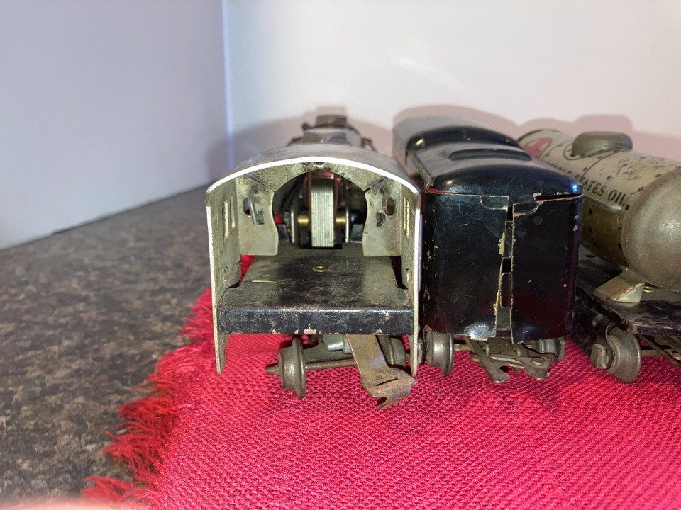 Marx O Scale Prewar 8 Wheeled Canadian Pacific Loco #3000 & 5 Freights ...