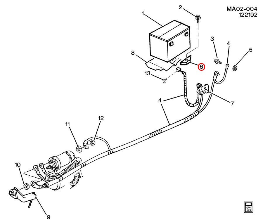 NEW OEM GM Battery Hold Down Tie Bracket Clamp 14005061 Chevy GMC Buick ...