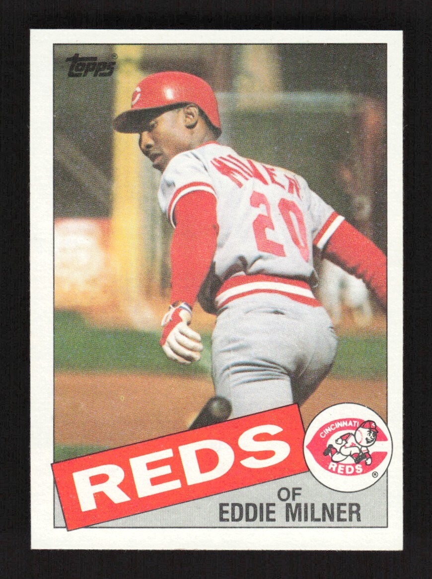 1985 Topps Eddie Milner #198 Cincinnati Reds | eBay