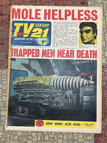TV Century 21 TV21 comic # 81 1966 Gerry Anderson Supercar Fireball XL5 ...