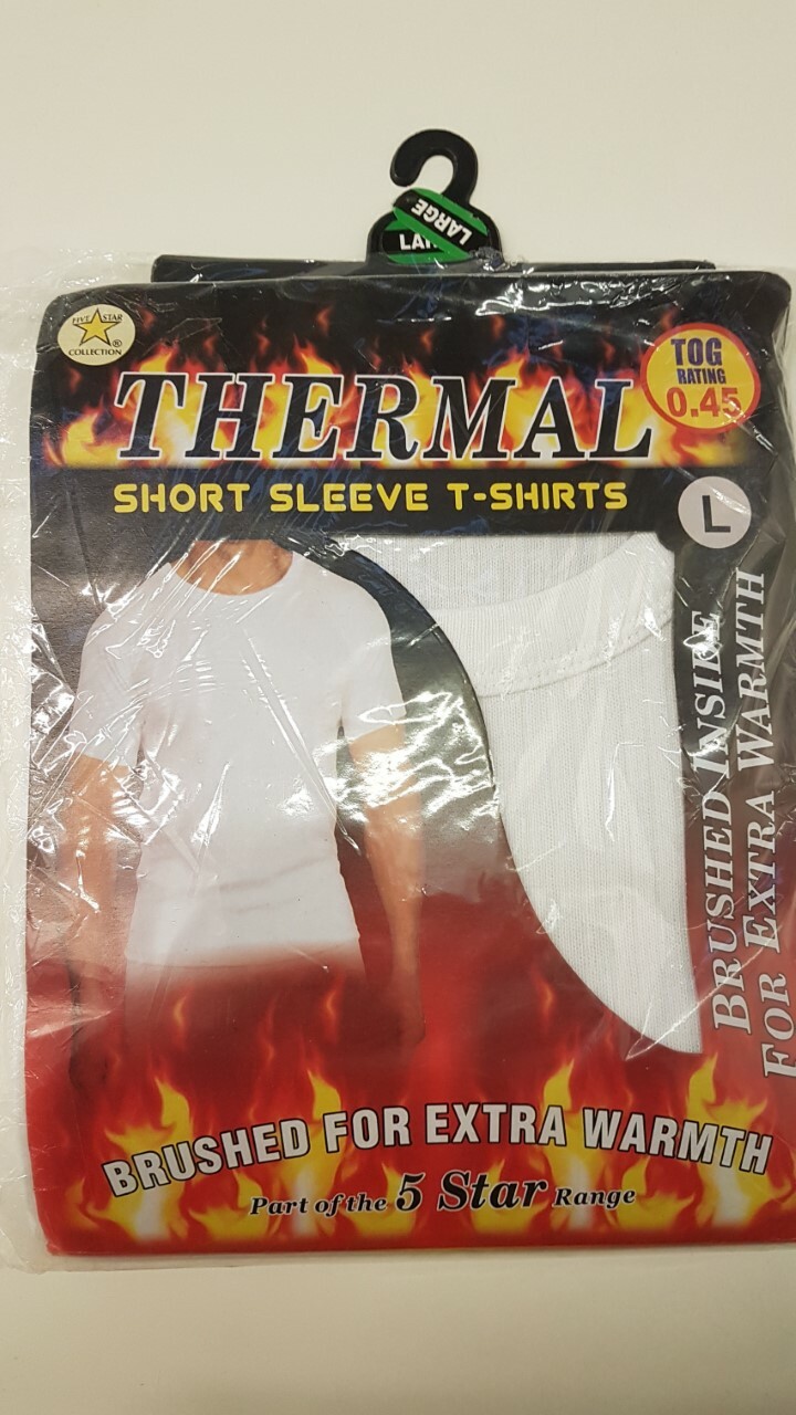 3 PACK MENS THERMAL VEST SHORT SLEEVE HEAT INSULATORS HEAT TRAP ...