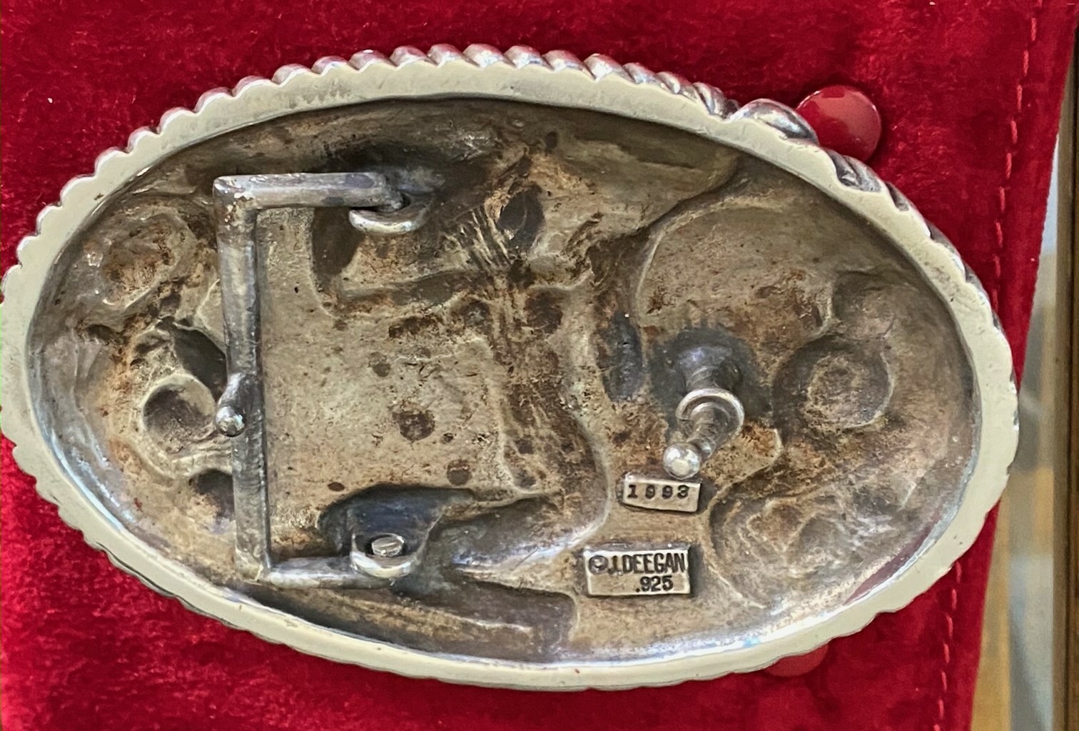 Cowgirl Sterling Silver Belt Buckle 160 Grams by Jeff and Jane DEEGAN C ...