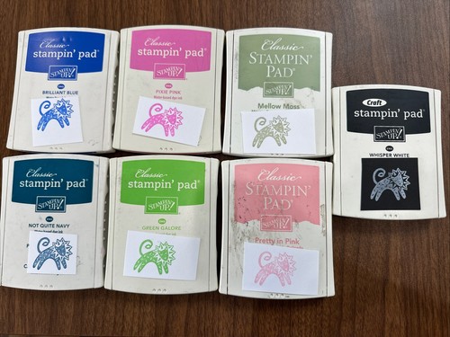 Stampin Up Ink Pads lot Classic + Craft 7 Different Colors | eBay
