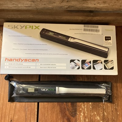 SkyPix TSN410 HandyScan Handheld Scanner Portable Book Document ...
