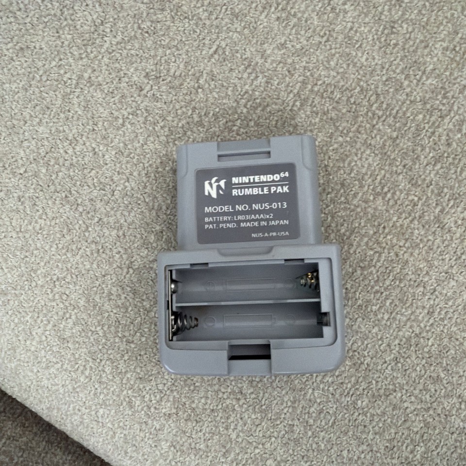 Nintendo 64 Rumble Pak N64 NUS-013 Tested - No Battery Cover | eBay