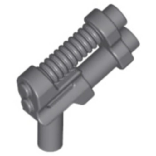 LEGO 95199 DARK BLUISH GRAY Minifigure, Weapon Gun, Two Barrel Pistol ...