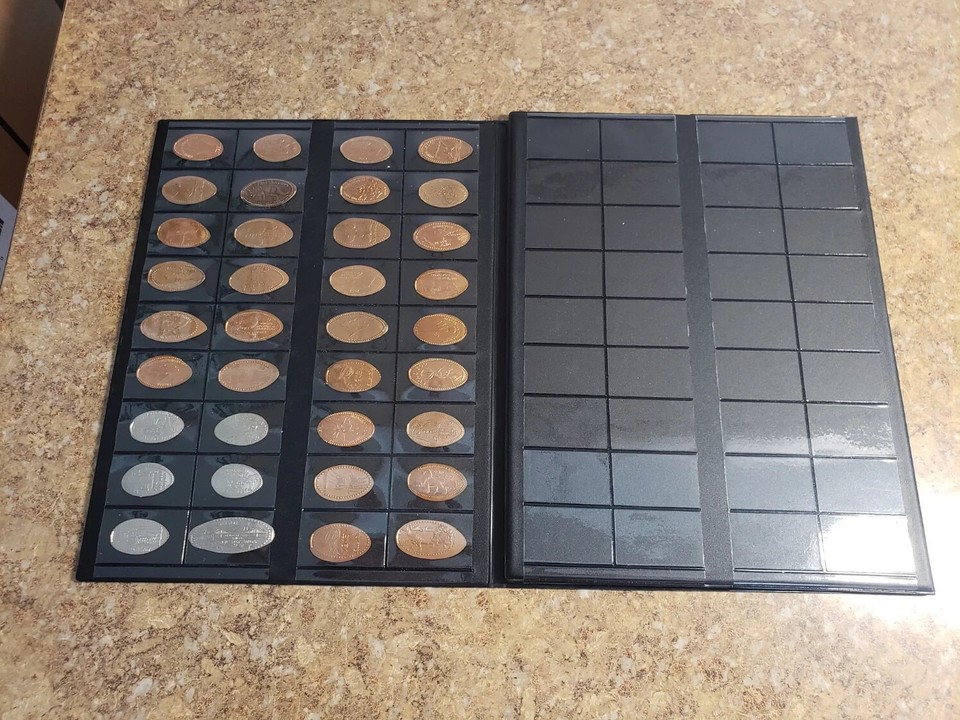 Extra Large Elongated Pressed Penny Book - Holds 144 Coins - Disney ...