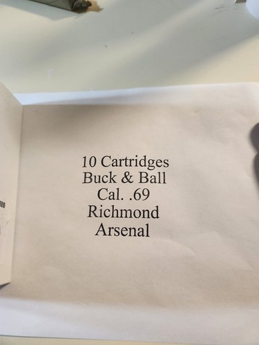 Buck and Ball .69 cal Paper Cartridges Arsenal Packs FREE SHIP | eBay