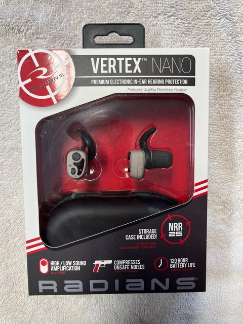Radians Vx-nano40 VERTEX Nano Electronic Wireless Tan Earbuds for sale ...