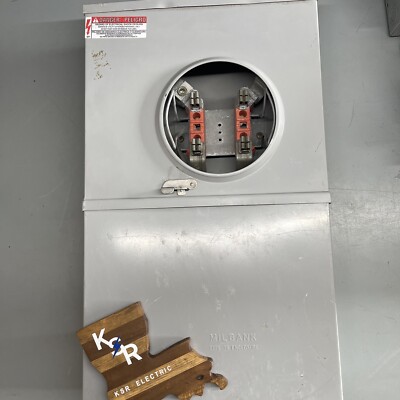 Milbank 200 Amp Combination Meter Socket / Main Breaker / Emergency ...