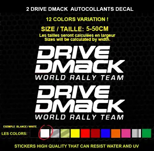 2 DRIVE DMACK adesivo vera decalcomania adesivo ADESIVI IMPERMEABILI | eBay