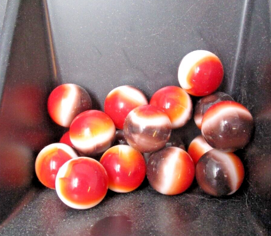 HUGE 500+ 1960s-80s Vintage Marble Collection 6.5lb All Reds Bananas ...